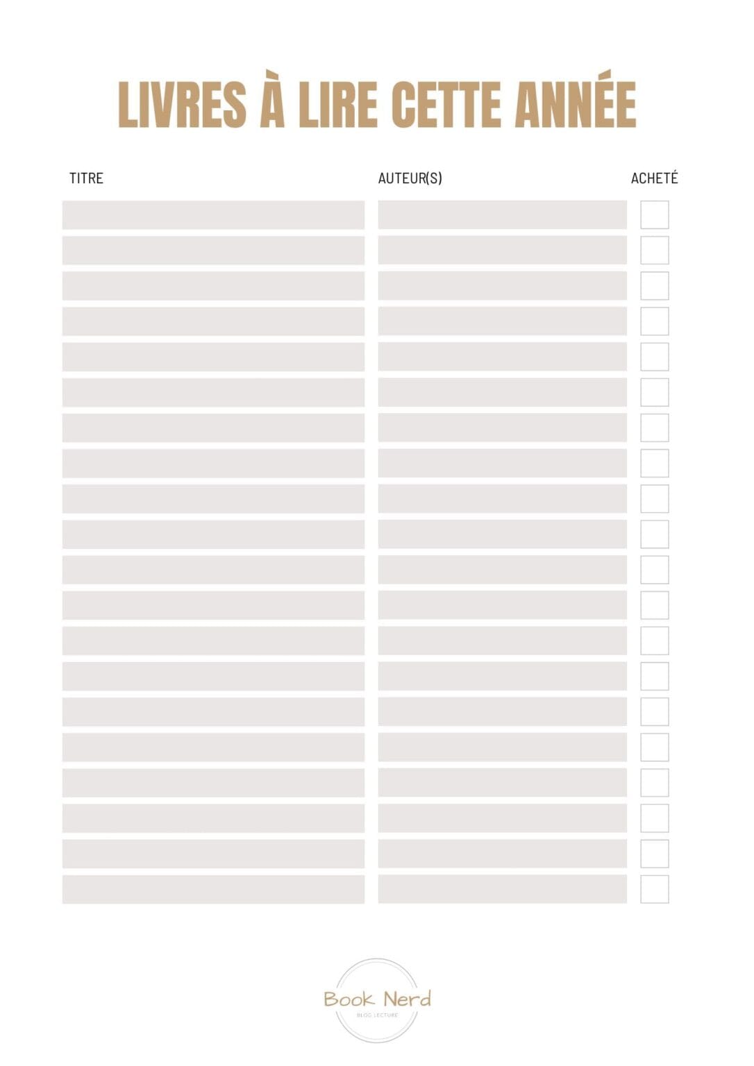 Téléchargez le carnet de lecture gratuit à imprimer (22 modèles de page ...