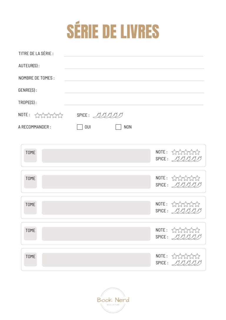 Téléchargez le carnet de lecture gratuit à imprimer (22 modèles de page ...