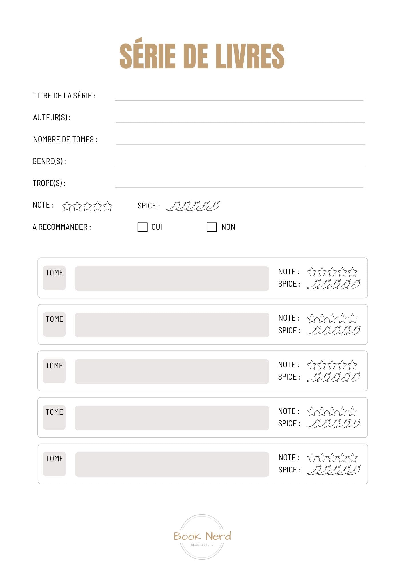Téléchargez le carnet de lecture gratuit à imprimer (22 modèles de page ...