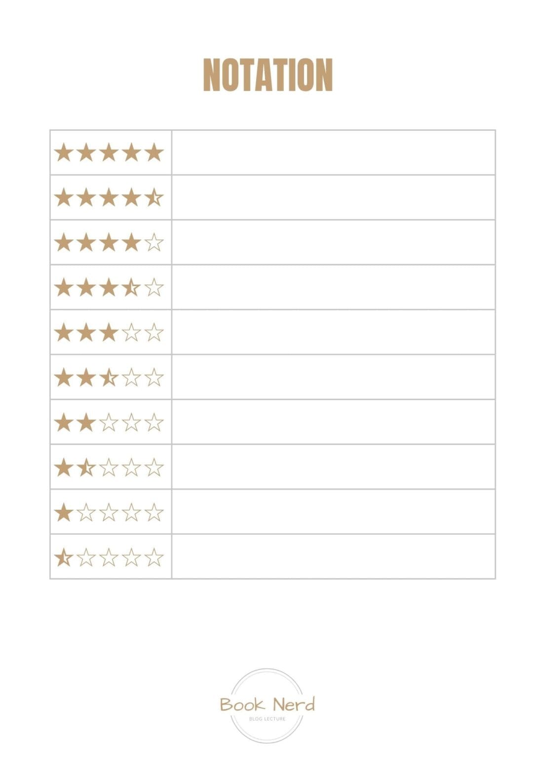 Téléchargez le carnet de lecture gratuit à imprimer (22 modèles de page ...